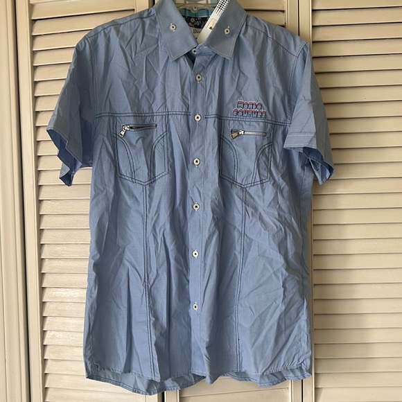 Mondo | Shirts | Mondo Mens Short Sleeve Button Down Shirt | Poshmark